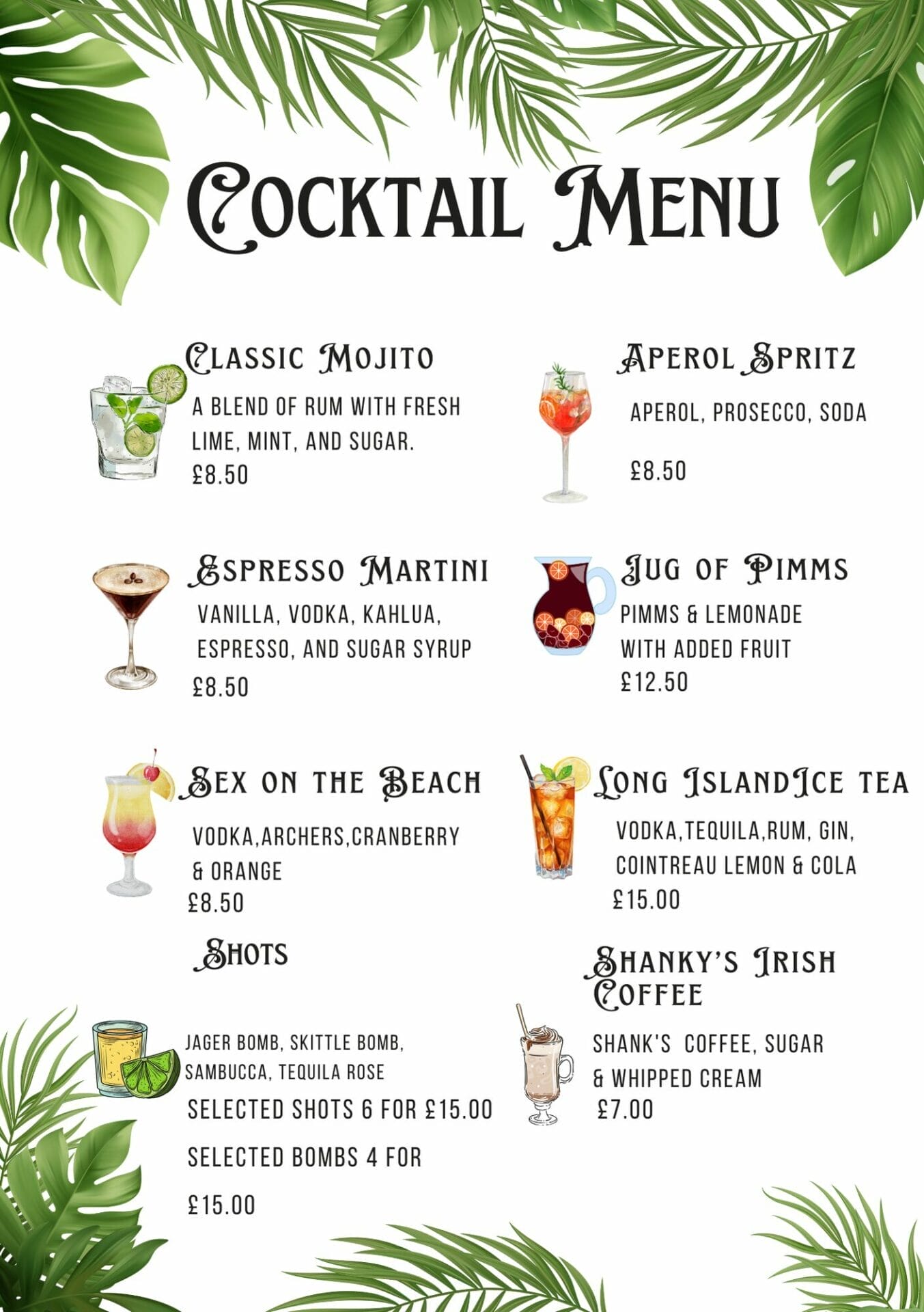 Menu - Ye Olde Two Brewers